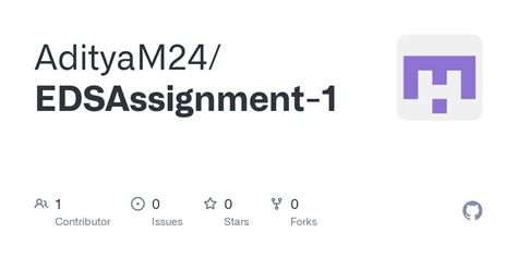 GitHub AdityaM24 EDSAssignment 1
