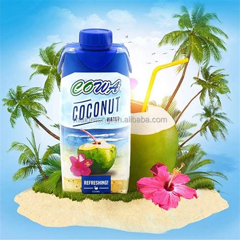 Wholesale Original 330ml Malaysia Cowa Sweet Coconut Water 100 Natural