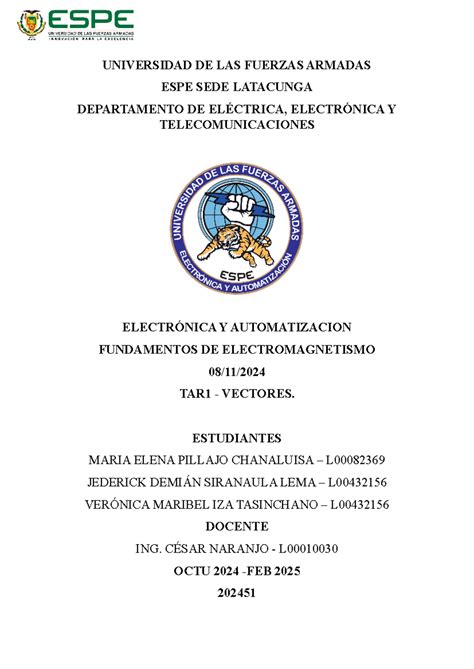 Tar Iu Ejercicios Ulaby Universidad De Las Fuerzas Armadas Espe Sede