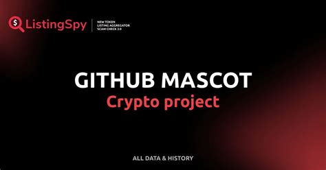 Github Mascot Crypto Project Octocat Token Listings Events Analysis