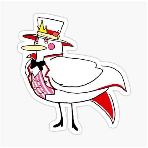 Lucifer Duck Hazbin Hotel Sticker For Sale By Krqrnnrphox Redbubble