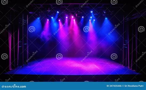 Stage Lighting Illuminating The Performance Space With Vivid Colors