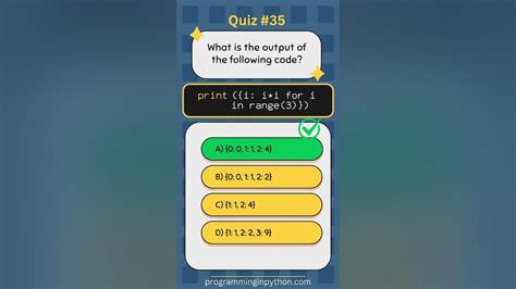 Python Quiz 35 Whats The Answer Quiz 35 Python Shorts Quiz Codingchallenge Youtube