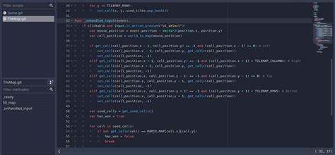 Unhandledinput In Tilemap Is Not Handling Events Programming