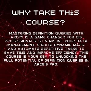 Arcgis Pro Definition Query Masterclass With Arcpy Python Arcgis Pro