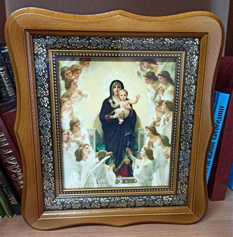 Ікона Божої Матері Цариця Ангелів рост 23х26см продаж купити в Україні ікони кіоти від