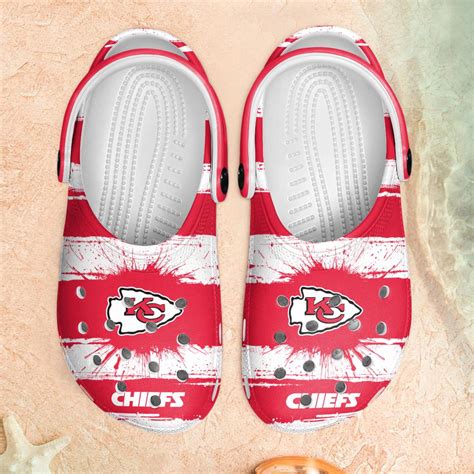 Kansas City Chiefs Ink Splash Croc Style Clogs