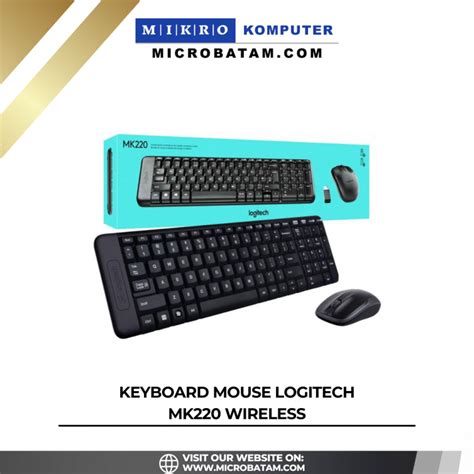 Keyboard Mouse Logitech Mk220 Wireless