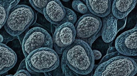 Electron Microscope Image Of Chromatin Decondensation At The End Of Anaphase Leading To