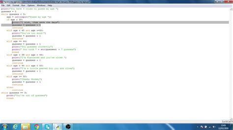 Guessing Game In Python Youtube