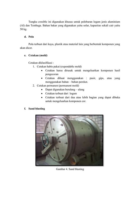 Pengecoran Logam Pdf