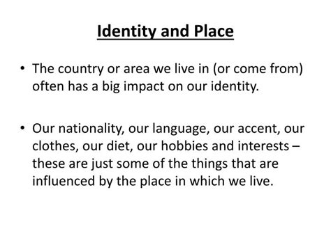 Ppt Identity And Place Powerpoint Presentation Free Download Id