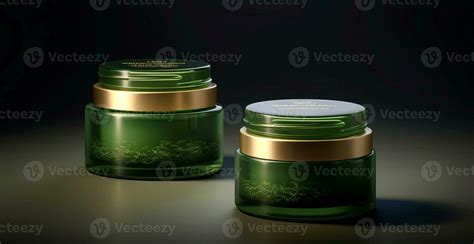 Cosmetic Anti Aging Cream Jar Set Advertisement For Your Product Ai