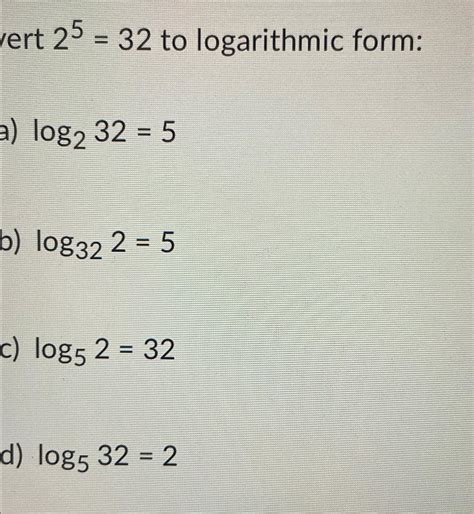 Solved Convert To Logarithmic Chegg