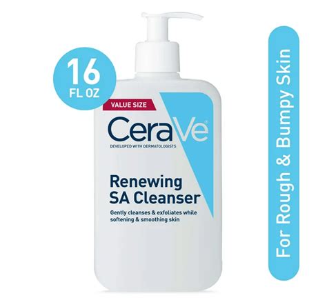 Cerave Renewing Salicylic Acid Cleanser For Normal Skin Fragrance Free