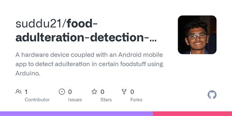 Github Suddu21food Adulteration Detection Arduino A Hardware Device Coupled With An Android