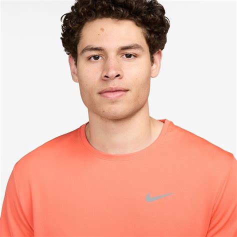 Nike Løbe T Shirt Dri Fit Uv Miller Orangesølv