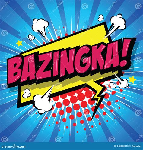 Bazinga Comic Speech Bubble Vector Eps 10 124752455