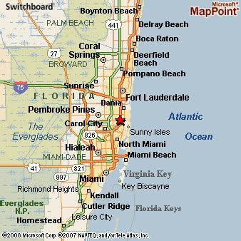 Map Of Southeast Florida Beach Area