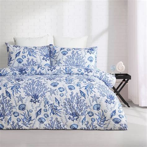 Ombre Home Coraline Quilt Cover Set Blue Queen
