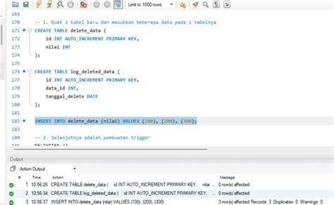 Membuat Trigger Pada Workbench