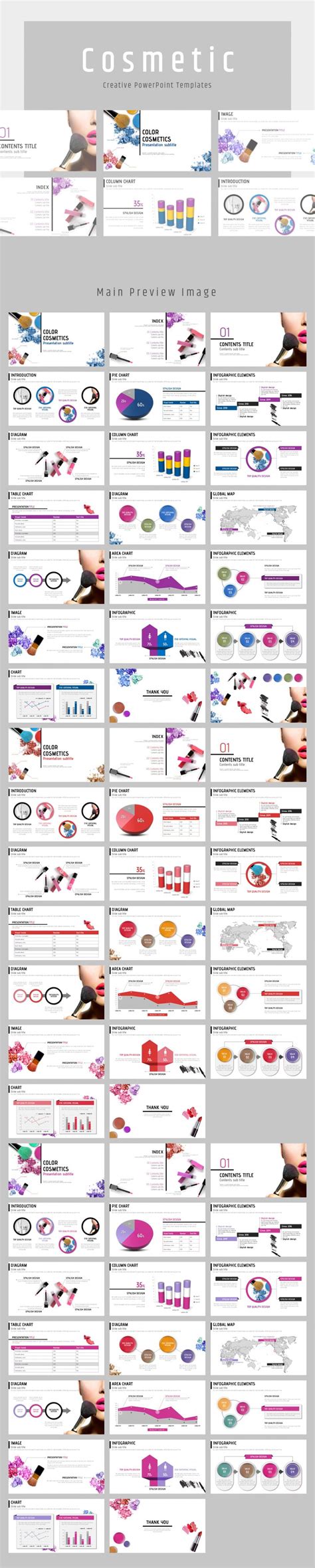 Cosmetic PPT Wide 고퀄리티 프레젠테이션 템플릿 굿펠로