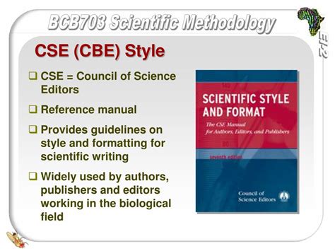 Ppt Scientific Writing And Referencing Cse Style Powerpoint