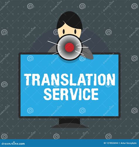 Text Sign Showing Translation Service Conceptual Photo The Equivalent Target Language From The
