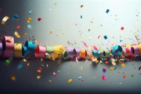 Premium Ai Image Party Confetti Background Illustration Generative Ai
