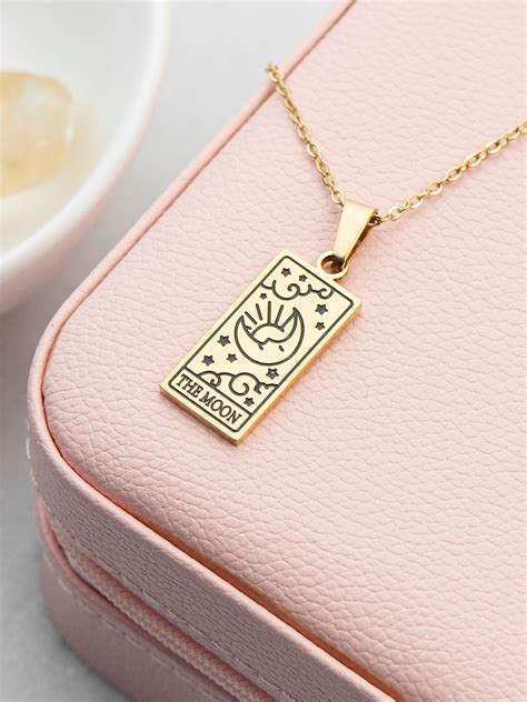 Buy Personalised Moon Tarot Card Necklace By Treat Republic From The