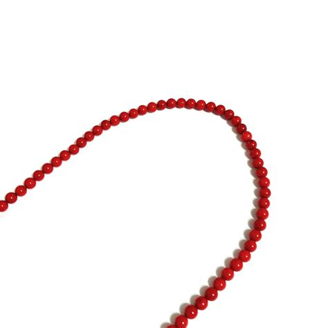 Хүрэндүү улаан шүрэн мөхлөгийн хэлхээ голч 1 см 40 см урт Beentee