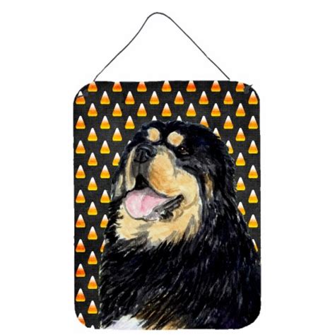 Tibetan Mastiff Candy Corn Halloween Portrait Wall Or Door Hanging Prints 16hx12w Frys Food