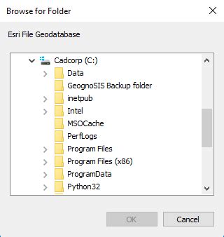 Esri File Geodatabase For SIS9 Overlay Type