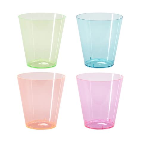 Durahome Hard Plastic Shot Glasses 2oz Shooter Tumblers Party Cups