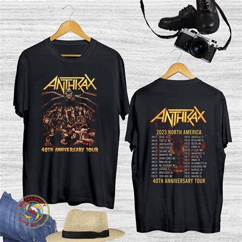 Anthrax Black Label Society 40th Anniversary Tour 2023 Shirt Model