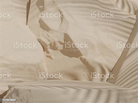 잎 그림자가있는 프리미엄 연단 디스플레이 화장품 또는 미용 제품 프로모션 모형 자연석 계단 받침대 트렌디 한 미니멀리스트 배너