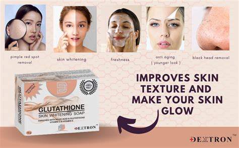 Buy Tinkpin Dextron 4 Pcs Glutathione Skin Lightening Soap Vitamin C