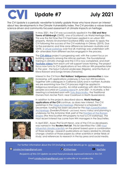 Updates Climate Vulnerability Index Cvi