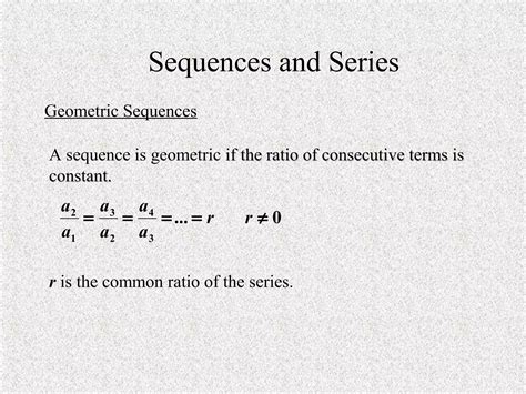 Sequences And Series Pps