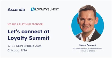 Jason Peacock On Linkedin Loyaltysummitamericas Aiinloyalty