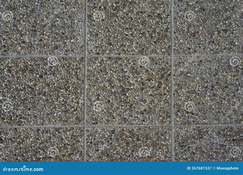Pebble Stones Tiles On A Outside Terrace Stock Image Image Of Cement