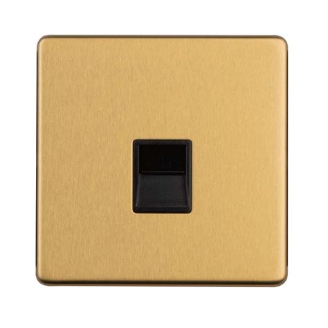 Order Eurolite Concealed 3mm Telephone Slave Satin Brass Near Me