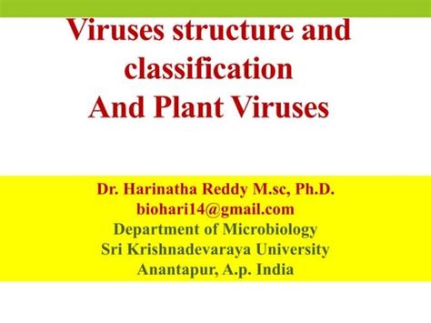 Classification Of Virus Symmetry Pptx Biological Sciences Science