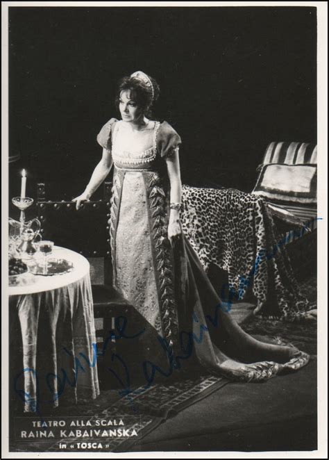 Kabaivanska Raina B 1934 Signed Photograph Tosca