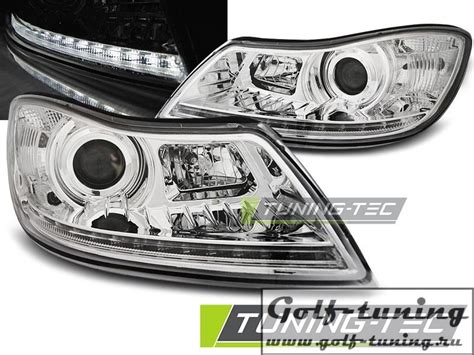 Skoda Octavia 09 12 Фары Devil eyes Dayline Tuning tec LPSK22 купить