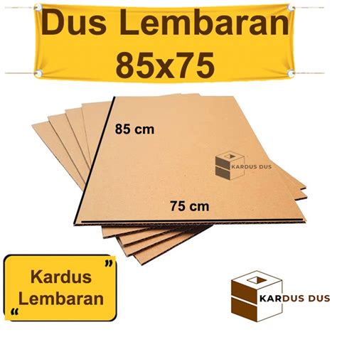 Jual Kardus Karton Lembaran Single Wall 85X75 Cm Sheet Polos Dus