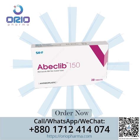Abeclib 150 Mg Abemaciclib Tablets Orio Pharma