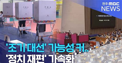 조기 대선 가능성 커 정치 재편 가속화