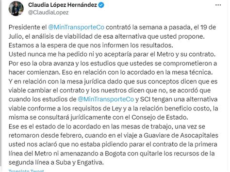 Así Quedaría La Primera Línea Del Metro De Bogotá Según El Trazado Que