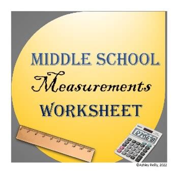 Measurement Density Volume Change Worksheet Middle School Science